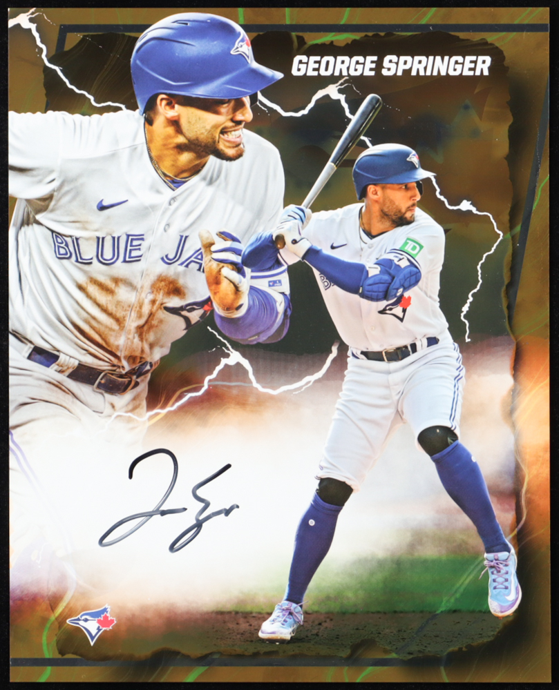 George Springer Signed 2024 Emanate Jumbo Auto #10/25 (Fanatics & MLB ...