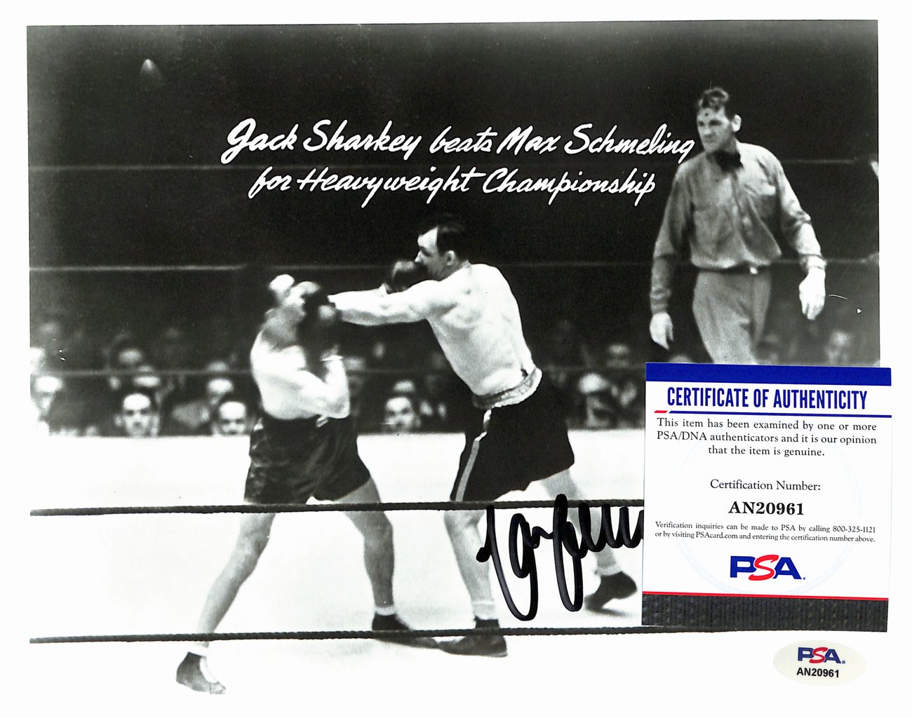 Max Schmeling Signed 8x10 Photo (PSA) | Pristine Auction