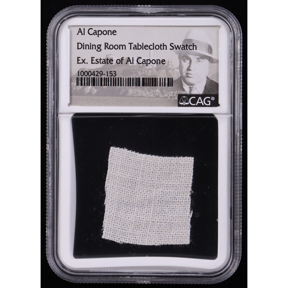 Al Capone Dinning Room Table Cloth Swatch (CAG) | Pristine Auction