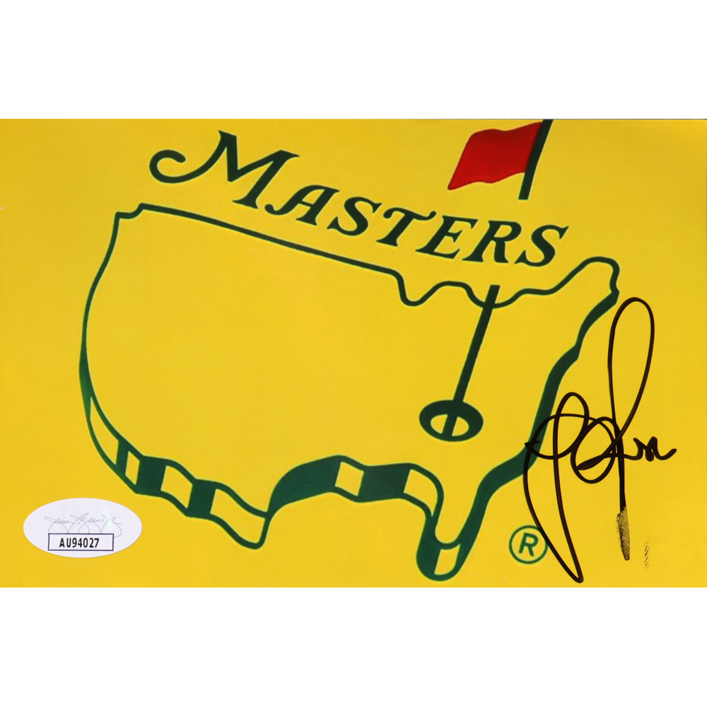 Justin Rose Signed Masters 4x6 Photo (JSA) | Pristine Auction