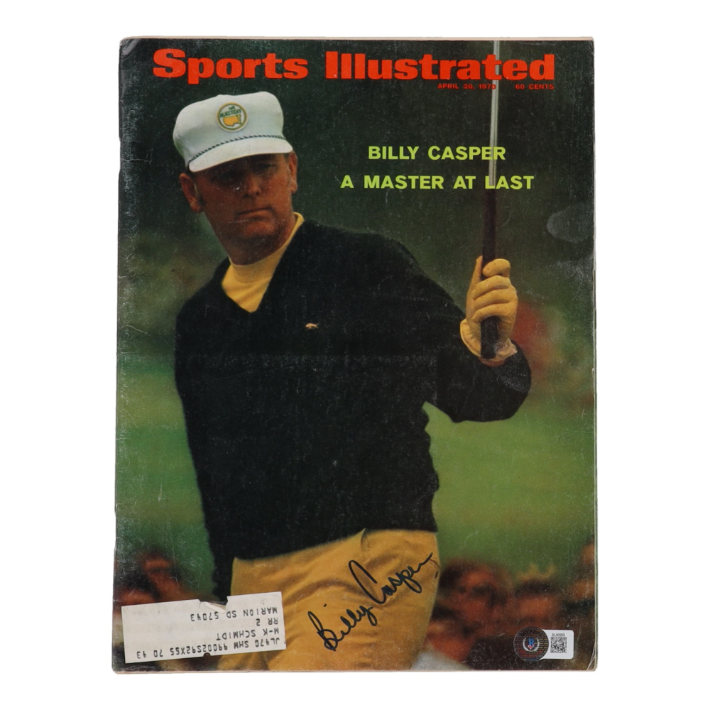 Billy Casper Signed 1976 Sports Illustrated Magazine (Beckett ...