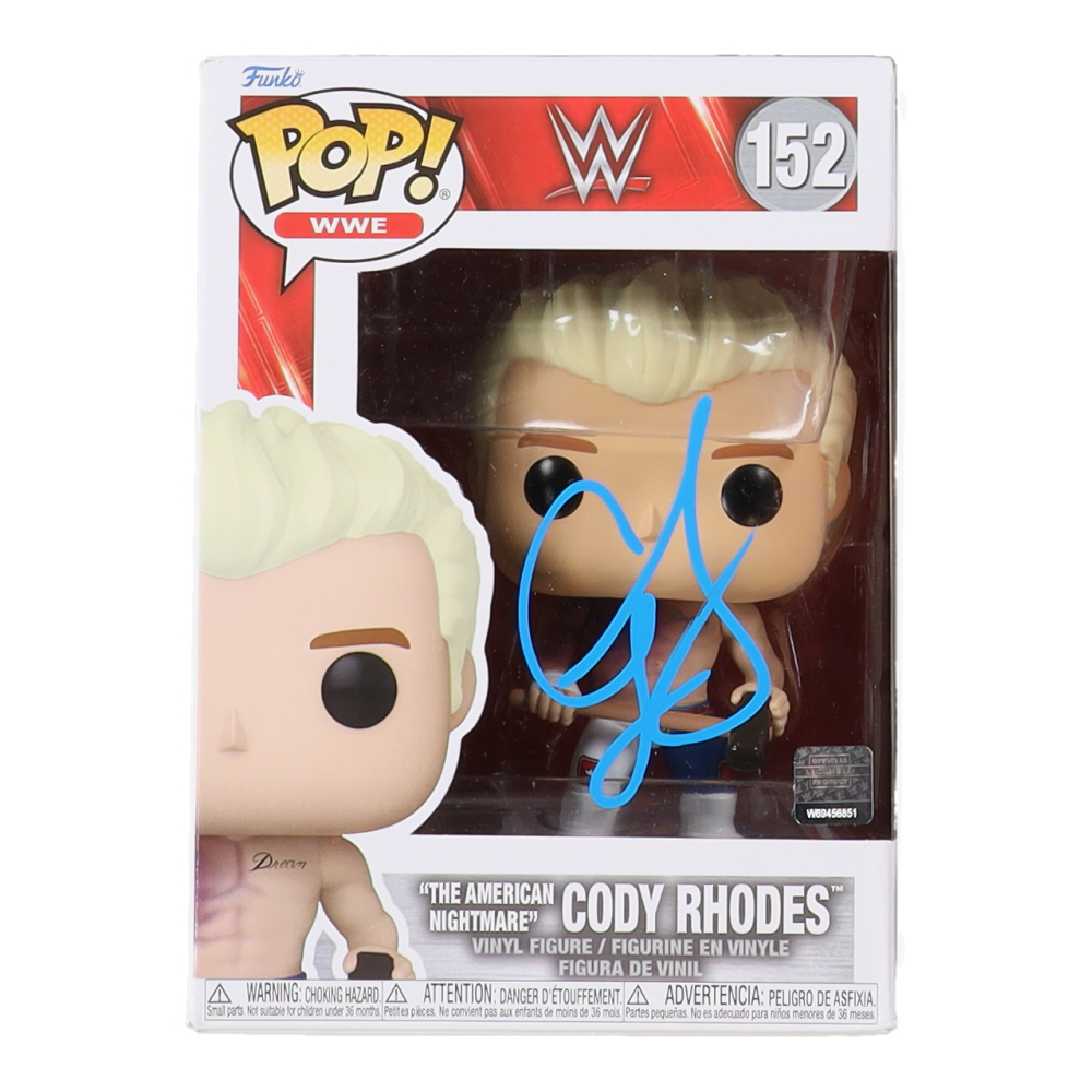 Cody Rhodes Signed WWE #152 "The American Nightmare" Cody Rhodes Funko ...