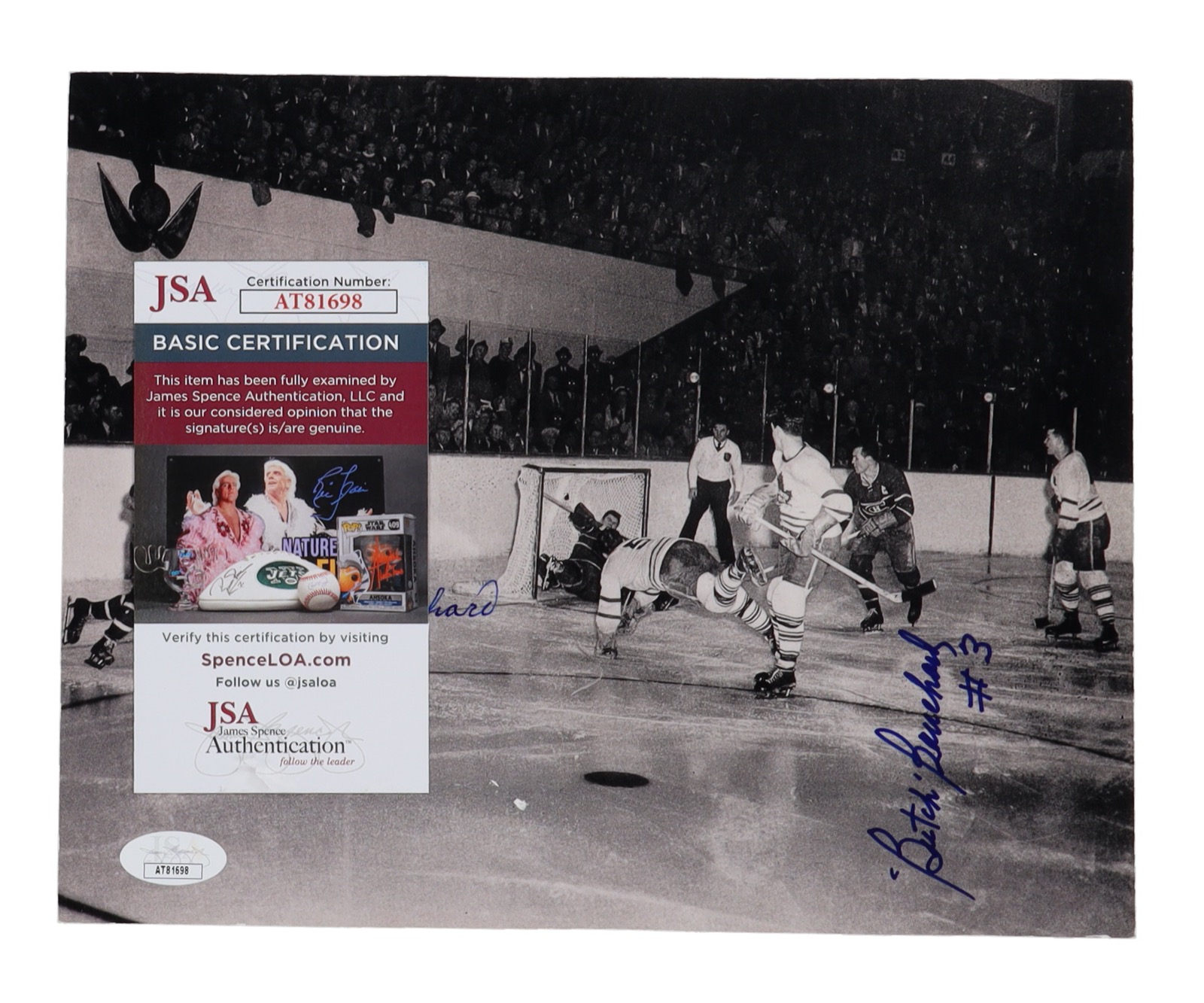 Maurice Richard & Butch Bouchard Signed Canadiens 8x10 Photo (JSA ...