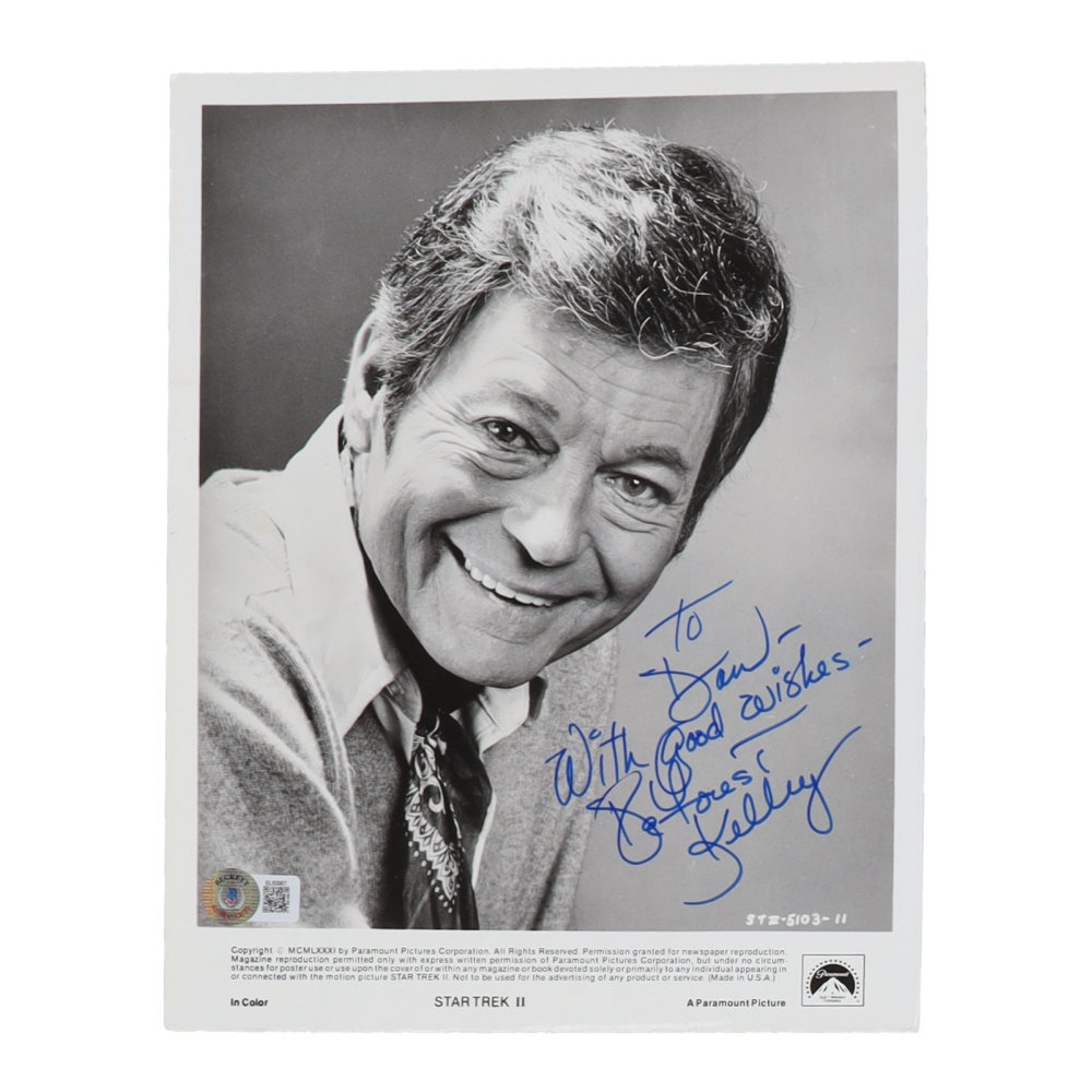 DeForest Kelley Signed "Star Trek" 8x10 Photo Inscribed "With Good ...