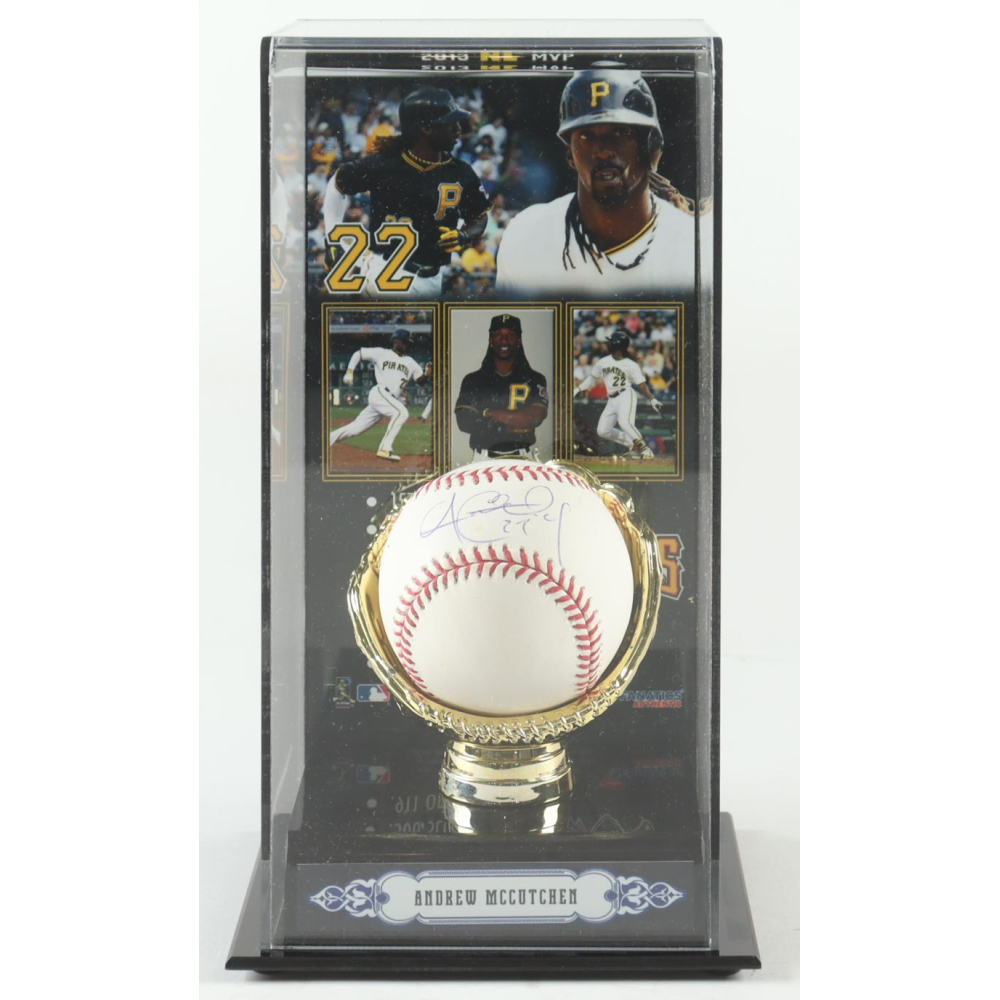 Andrew McCutchen Signed OML Baseball with Display Case (JSA) | Pristine ...