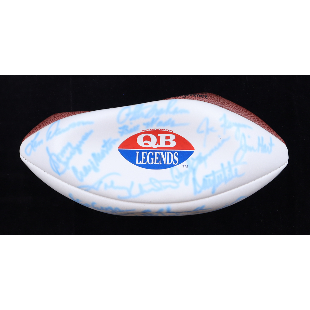 NFL Quarterback Legends Football Signed By (26) with Johnny Unitas ...