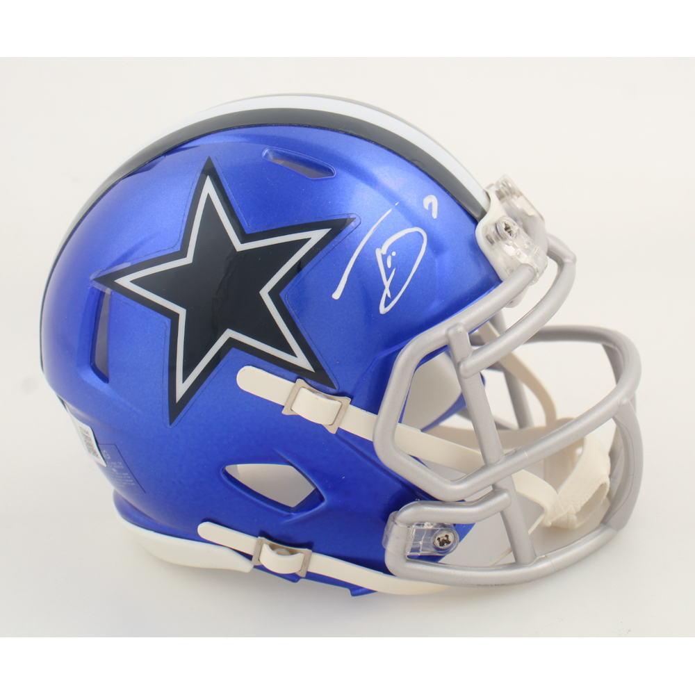 Trevon Diggs Signed Cowboys Flash Alternate Speed Mini Helmet (Beckett ...