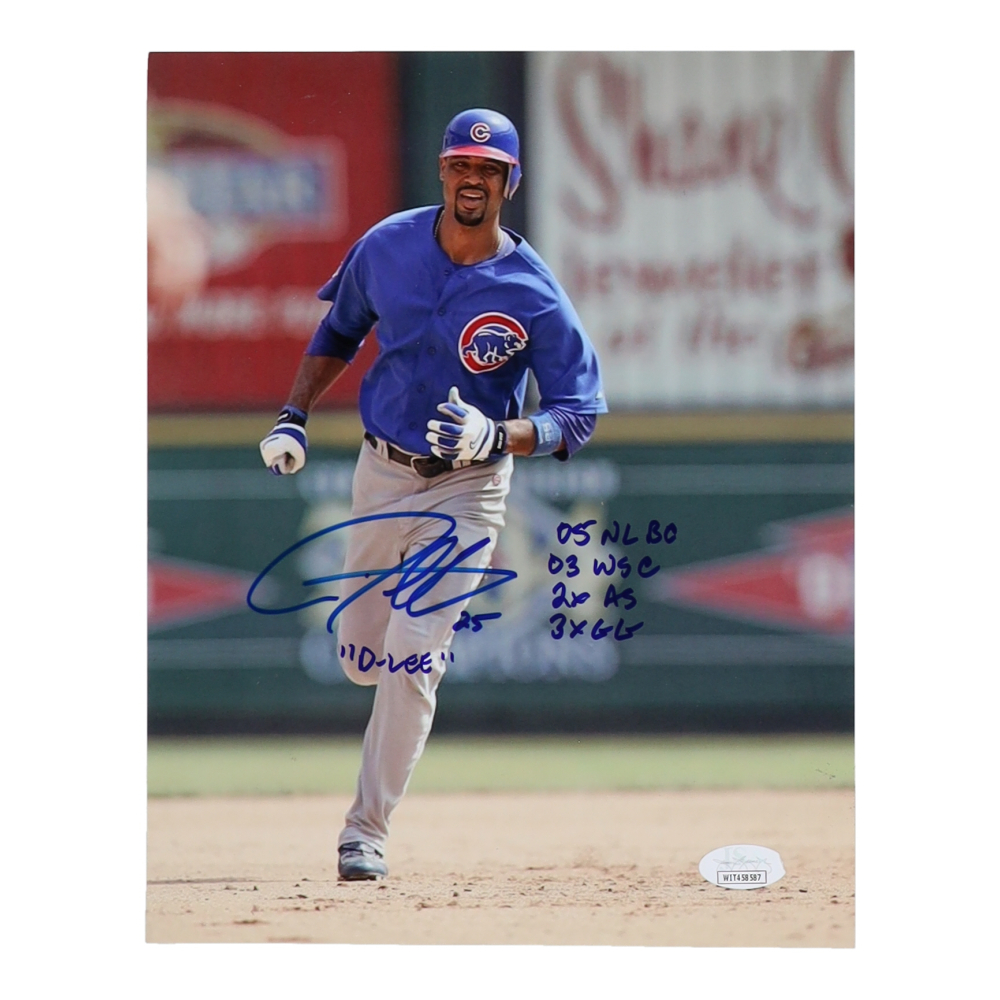 Derrek Lee Signed Cubs 8x10 Photo with Multiple Career Stat ...