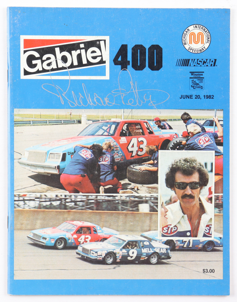 Richard Petty Signed Original Vintage 1982 Michigan Program Owned by ...