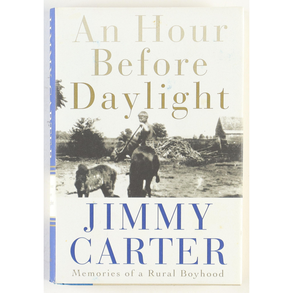 Jimmy Carter Signed "An Hour Before Daylight" Hardcover Book (PSA ...