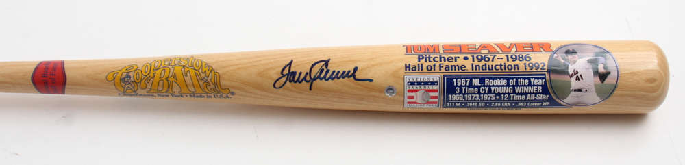 Tom Seaver Signed LE Cooperstown Career Stat Hall Of Fame Induction ...