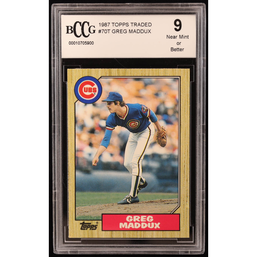 Greg Maddux 1987 Topps Traded #70T XRC (BCCG 9) | Pristine Auction