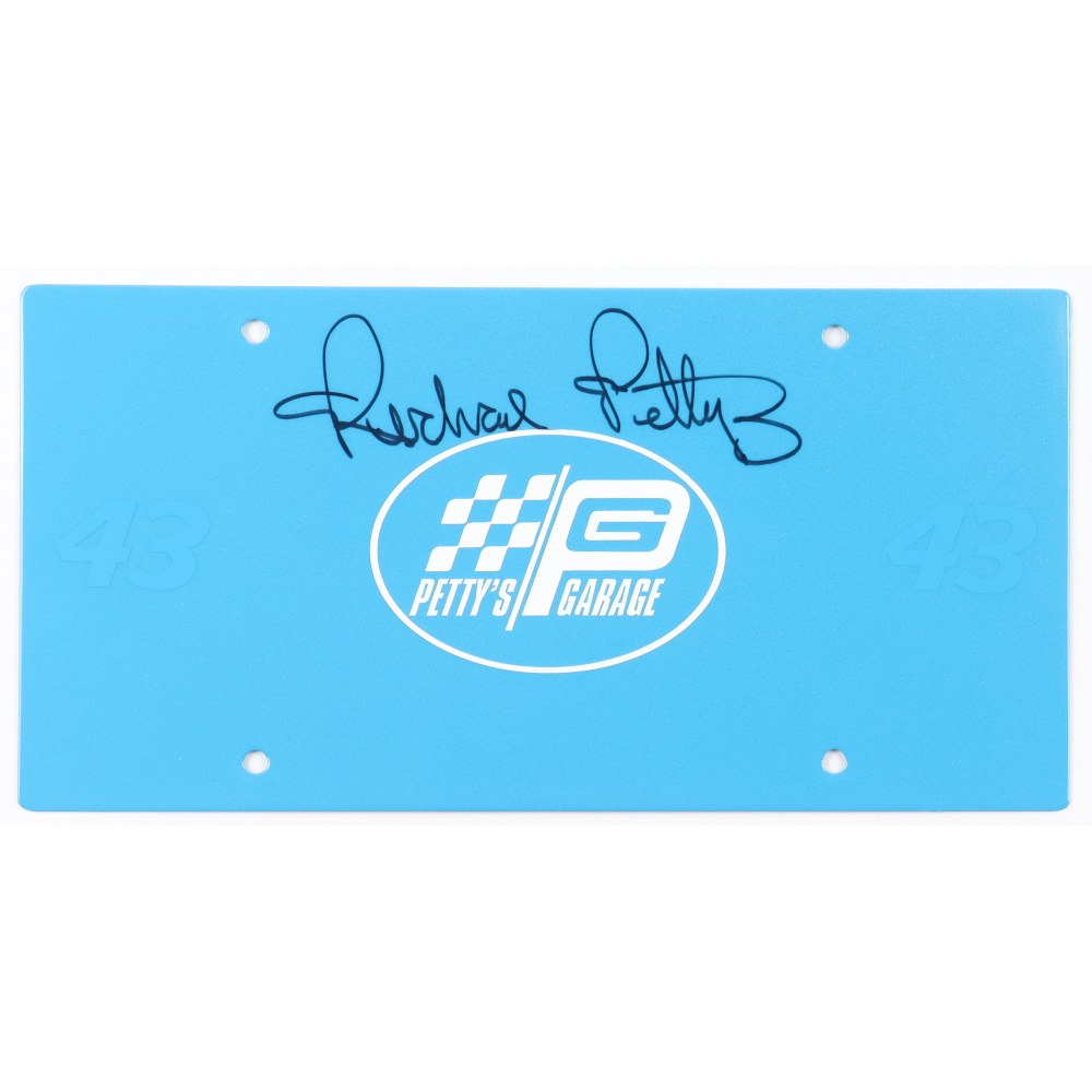 Richard Petty Signed Petty’s Garage 65th Anniversary Petty Blue License ...