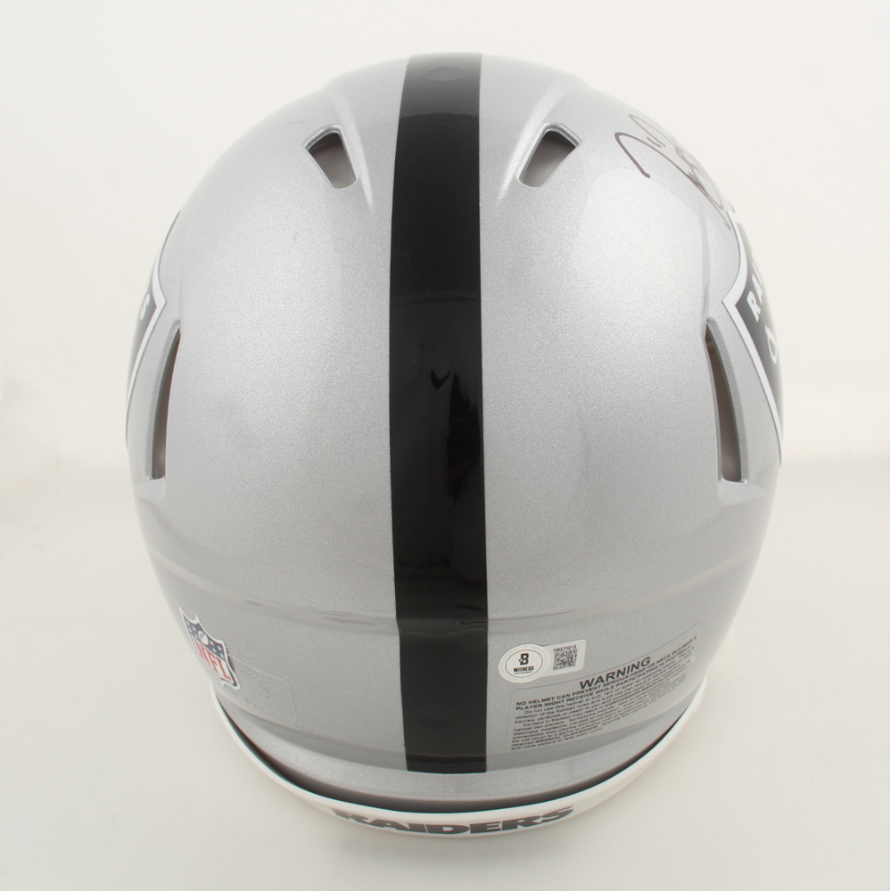 Tim Brown Signed Raiders Full-Size Authentic On-Field Speed Helmet ...