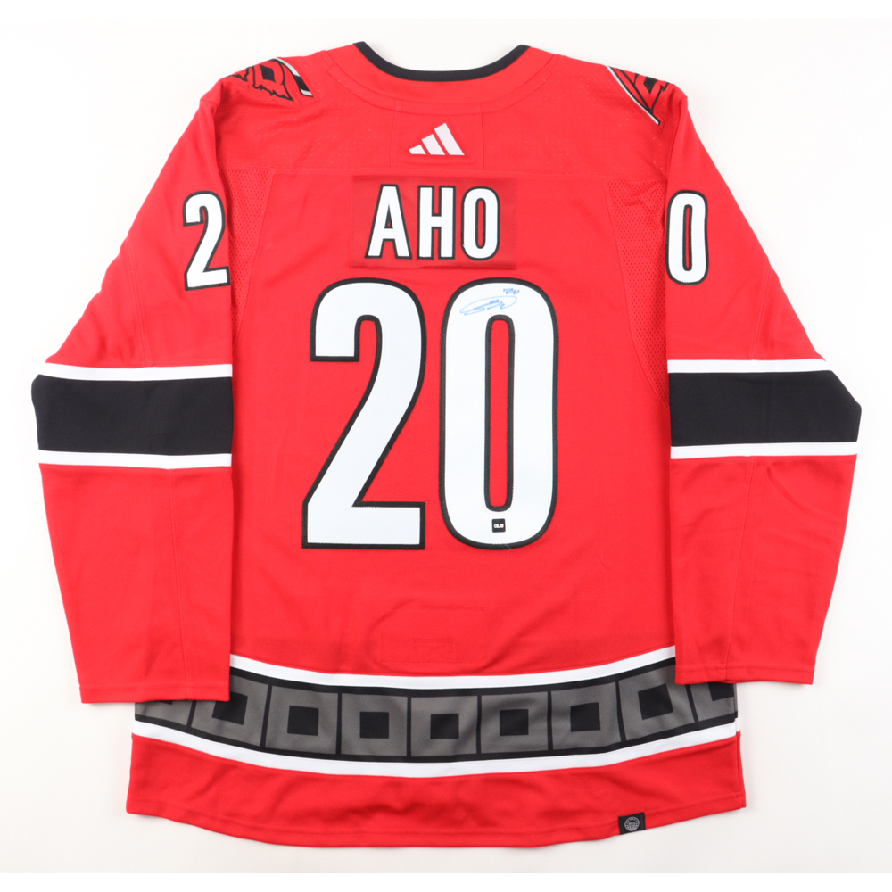 Sebastian Aho Signed Hurricanes Jersey (COJO) | Pristine Auction