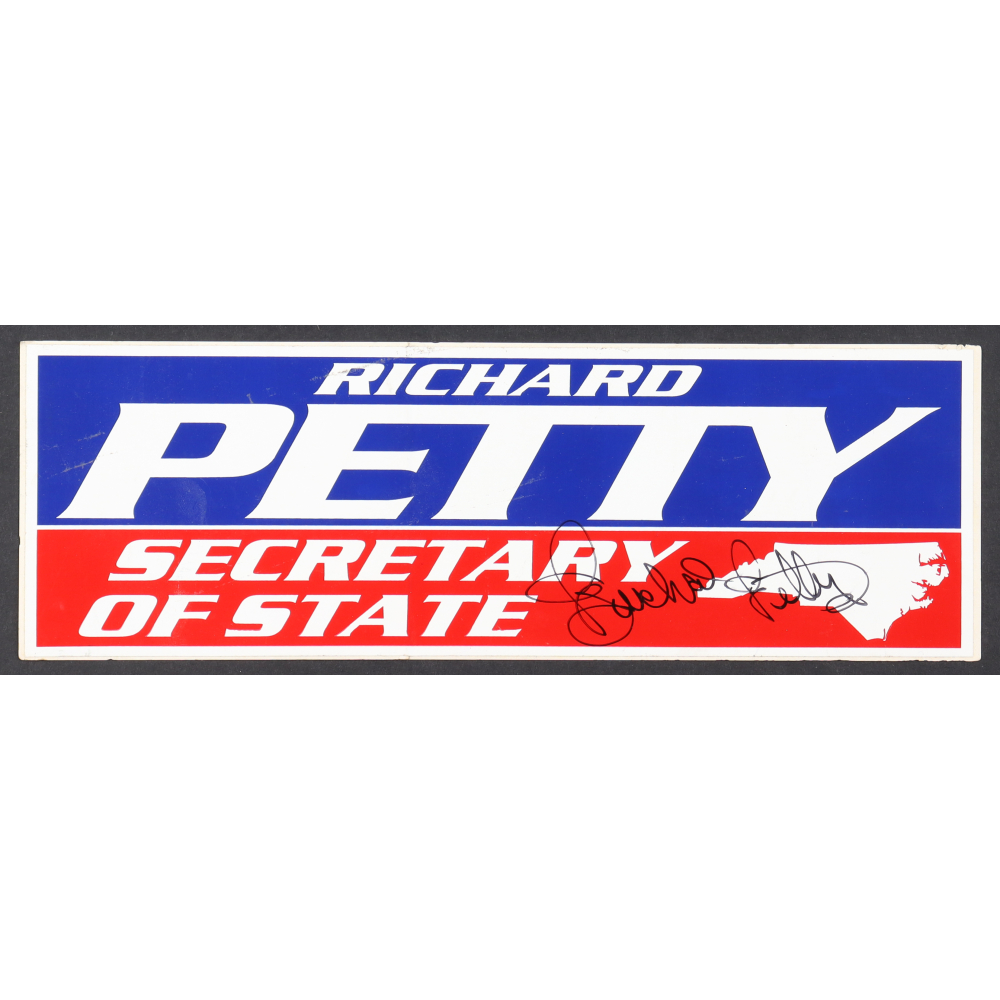 Richard Petty Signed Original Political "Secretary of State" Campaign ...