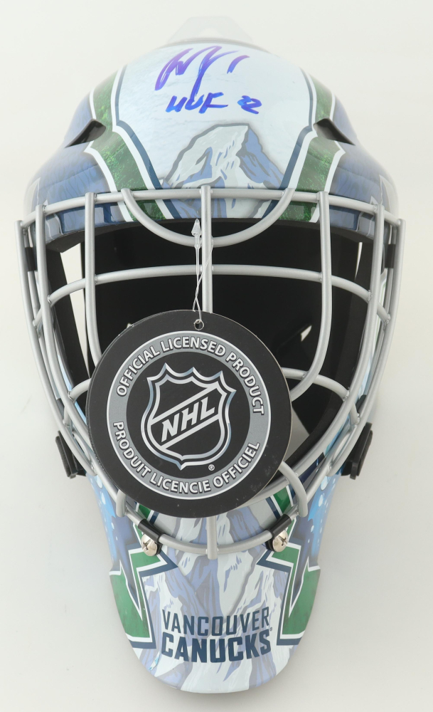Roberto Luongo Signed Canucks Goalie Mask Inscribed "HOF 22" (JSA ...