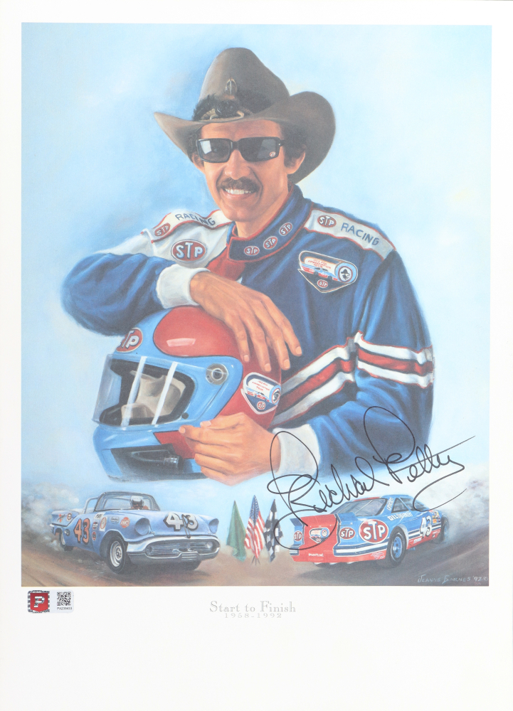 Richard Petty Signed 11x15 "Start to Finish" Art Print | From Richard ...