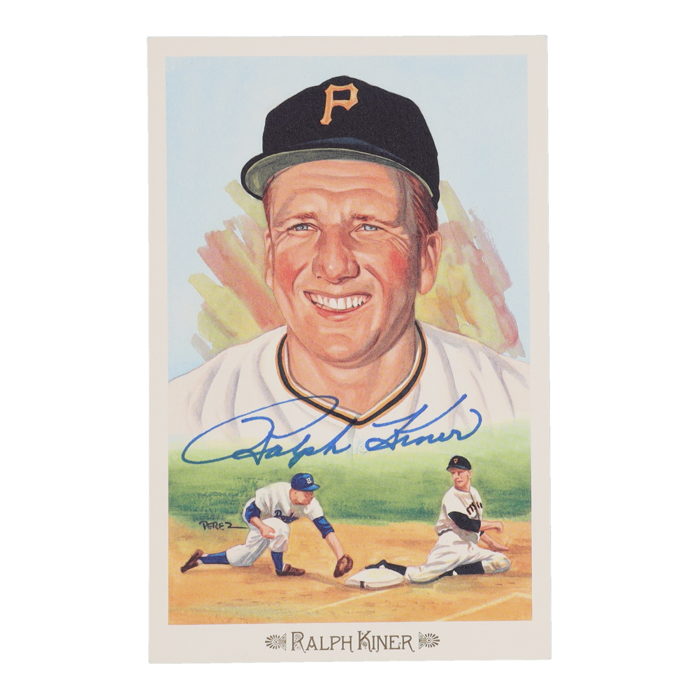 Ralph Kiner Signed Pirates LE Perez Steele Galleries Hall of Fame ...