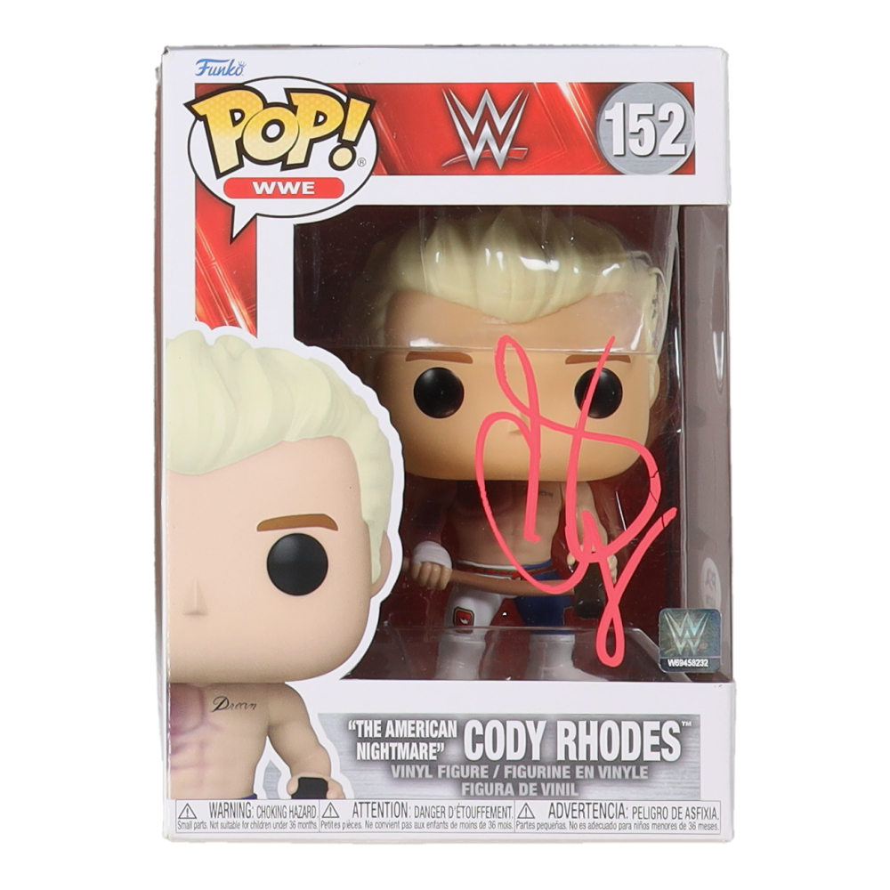 Cody Rhodes Signed WWE #152 "The American Nightmare" Cody Rhodes Funko ...