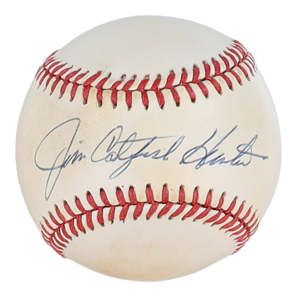 Jim "Catfish" Hunter Signed OAL Baseball (Beckett) | Pristine Auction