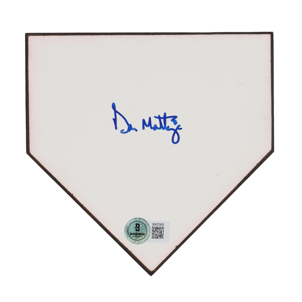 Don Mattingly Signed Mini Home Plate (Beckett) | Pristine Auction
