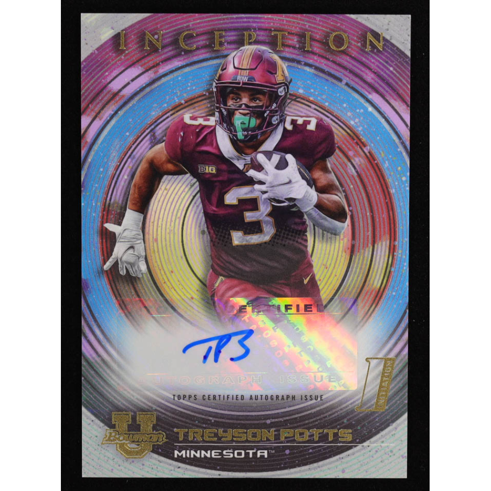 Treyson Potts 2022-23 Bowman Inception University Autographs #BIATPS RC ...