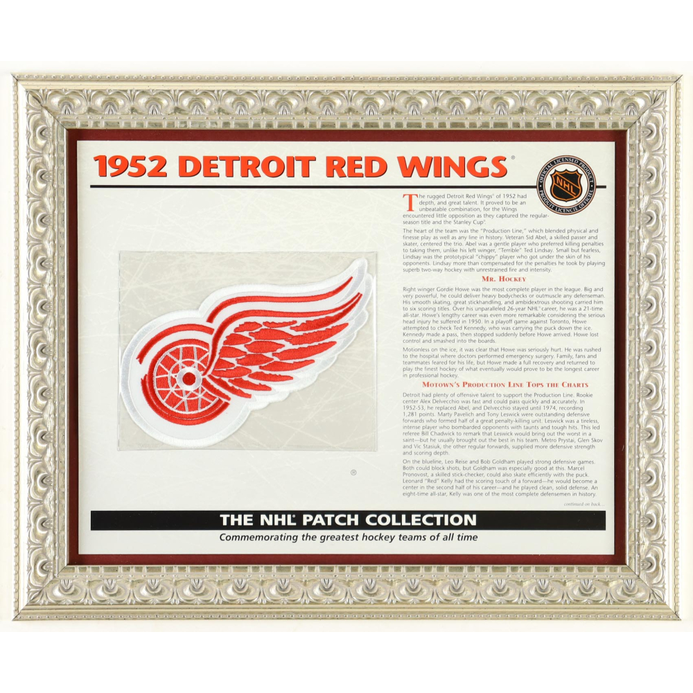 1952 Red Wings Custom Framed Commemorative Stat Card With Cloth Uniform ...