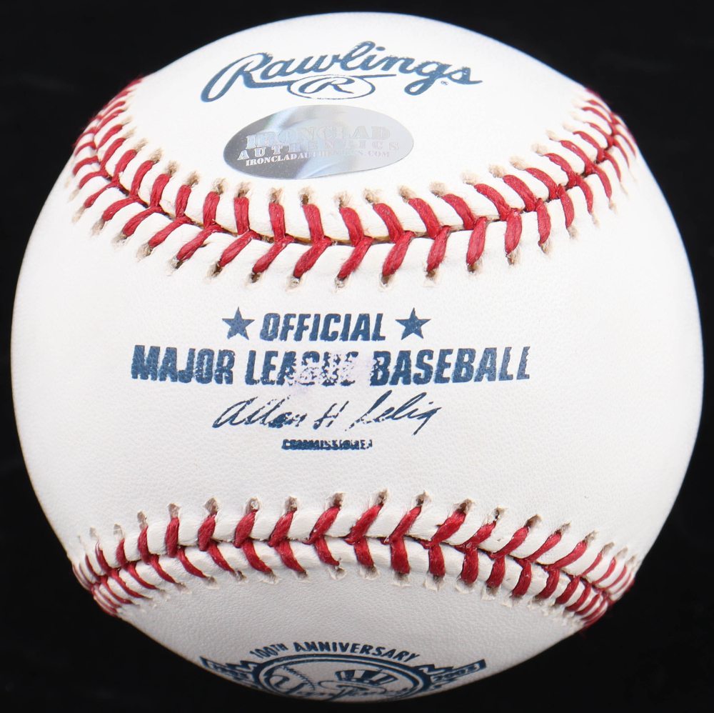 Don Mattingly Signed OML Yankees 100th Anniversary Logo Baseball ...