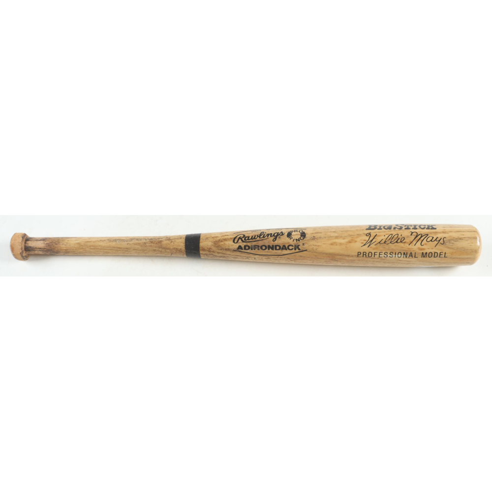 Willie Mays Signed Adirondack Big Stick Mini Baseball Bat (JSA ...