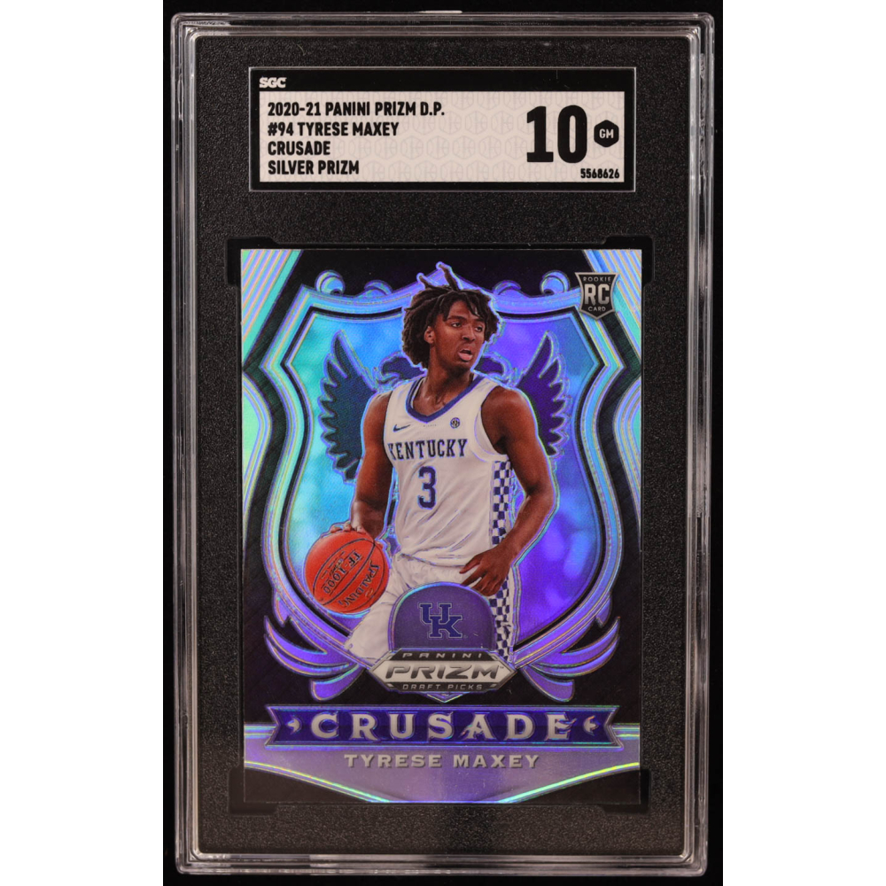 Tyrese Maxey 2020-21 Panini Prizm Draft Picks Prizms Silver #94 CR RC ...