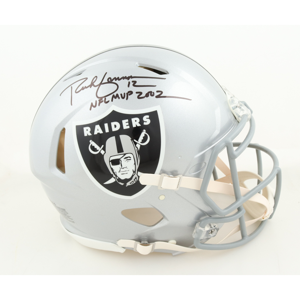Rich Gannon Signed Raiders Full-Size Authentic On-Field Speed Helmet ...