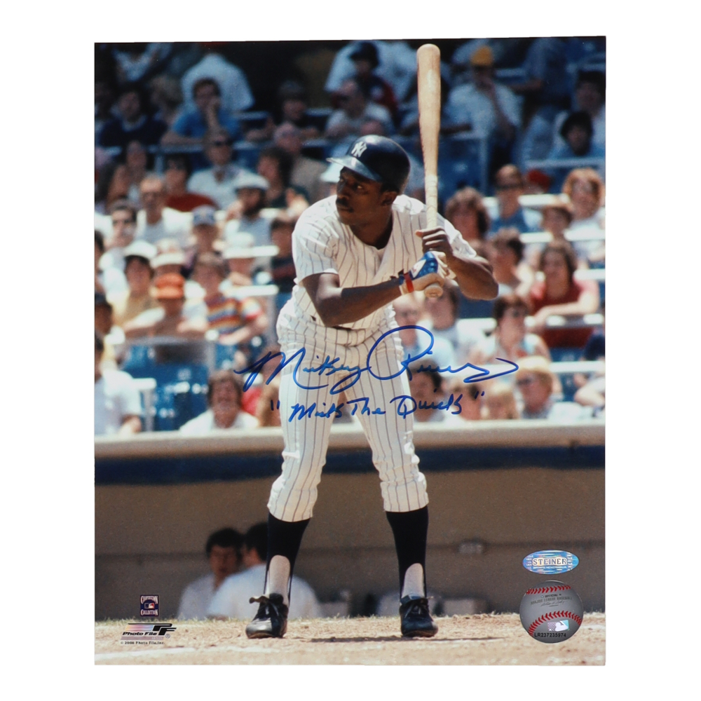 Mickey Rivers Signed Yankees 8x10 Photo Inscribed "Mick The Quick ...