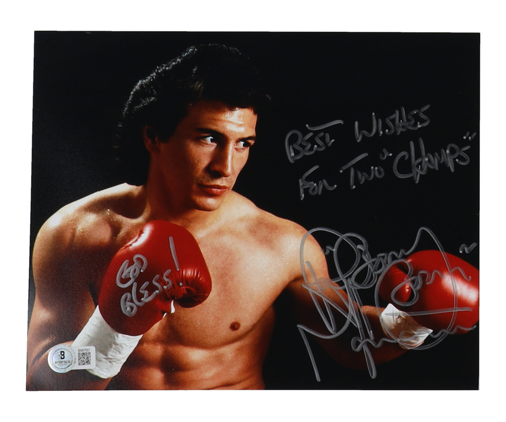 Ray "Boom Boom" Mancini Signed 8x10 Photo Inscribed "Best Wishes For ...