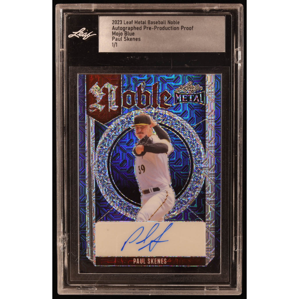 Paul Skenes 2023 Leaf Metal Baseball Noble Autographed Pre-Production ...