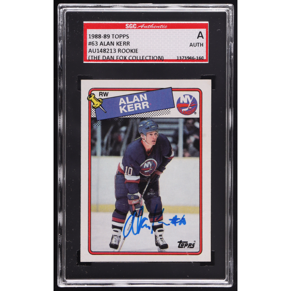 Alan Kerr Signed 1988-89 O-Pee-Chee #63 RC (SGC) | Pristine Auction