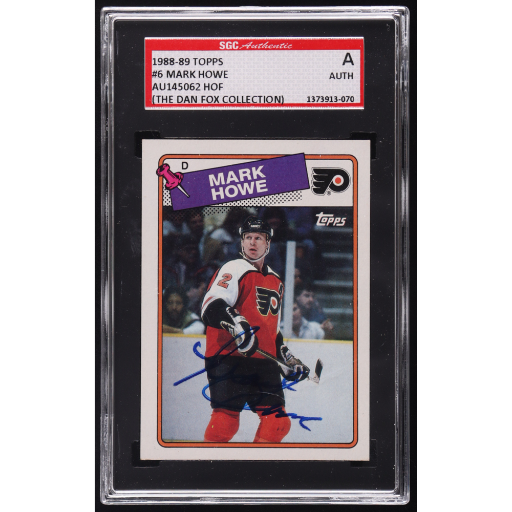 Mark Howe Signed 1988-89 Topps #6 DP (SGC) | Pristine Auction