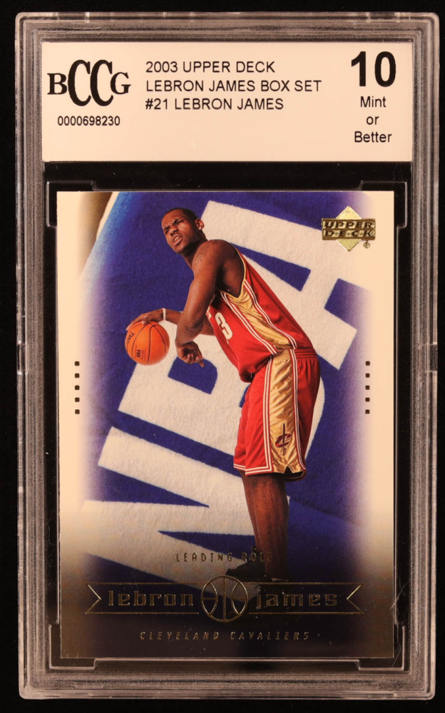 LeBron James 2003 Upper Deck LeBron James Box Set #21 RC / Leading Role (BCCG 10) | Pristine Auction