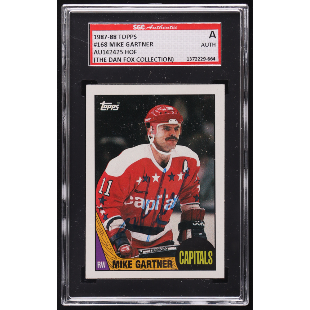 Mark Gartner Signed 1987-88 Topps #168 (SGC) | Pristine Auction