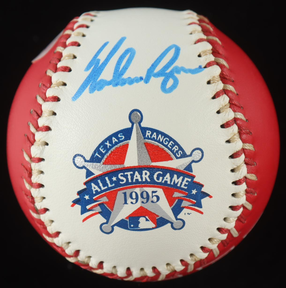 Nolan Ryan Signed 1995 All-Star Game Rangers Logo Baseball with Display Case (PSA - Graded 9.5 ...