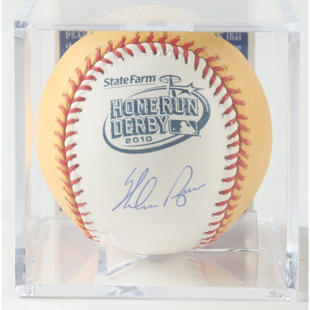 Nolan Ryan Signed 2010 Home Run Derby OML Baseball with Display Case ...