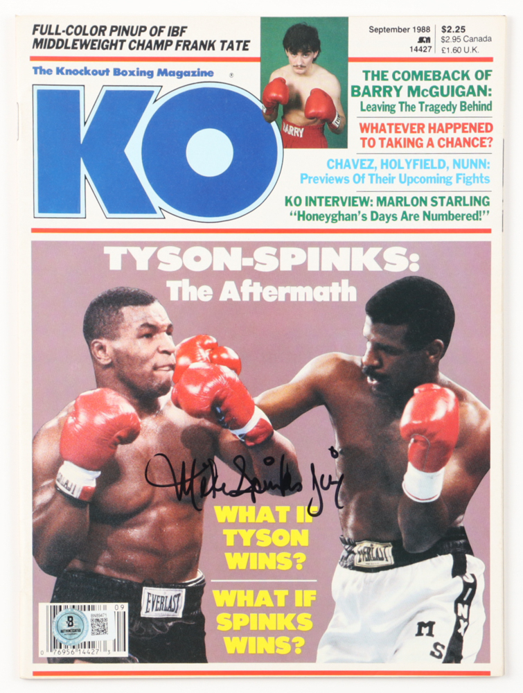 Michael Spinx Signed 1988 "KO" Magazine (Beckett) | Pristine Auction