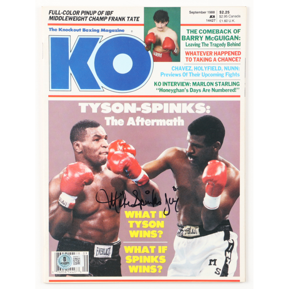 Michael Spinx Signed 1988 "KO" Magazine (Beckett) | Pristine Auction