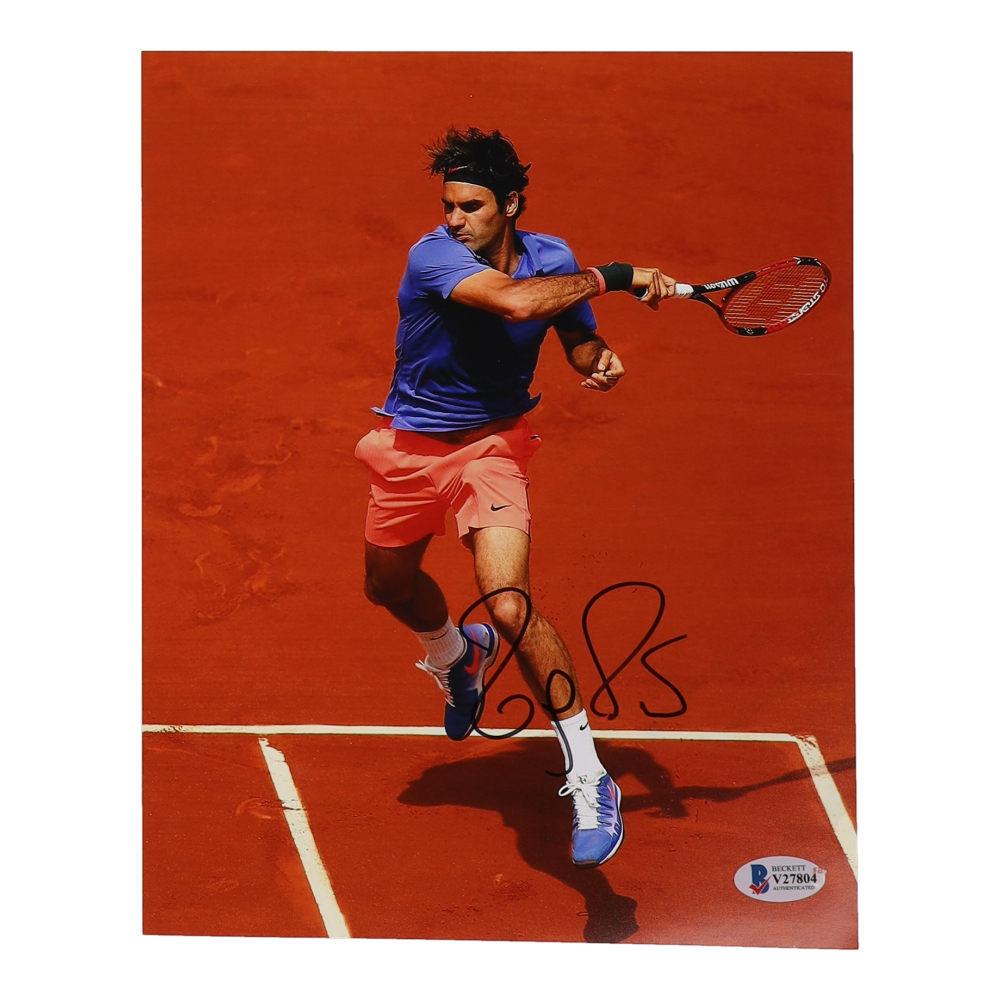Roger Federer Signed 8x10 Photo (Beckett) | Pristine Auction