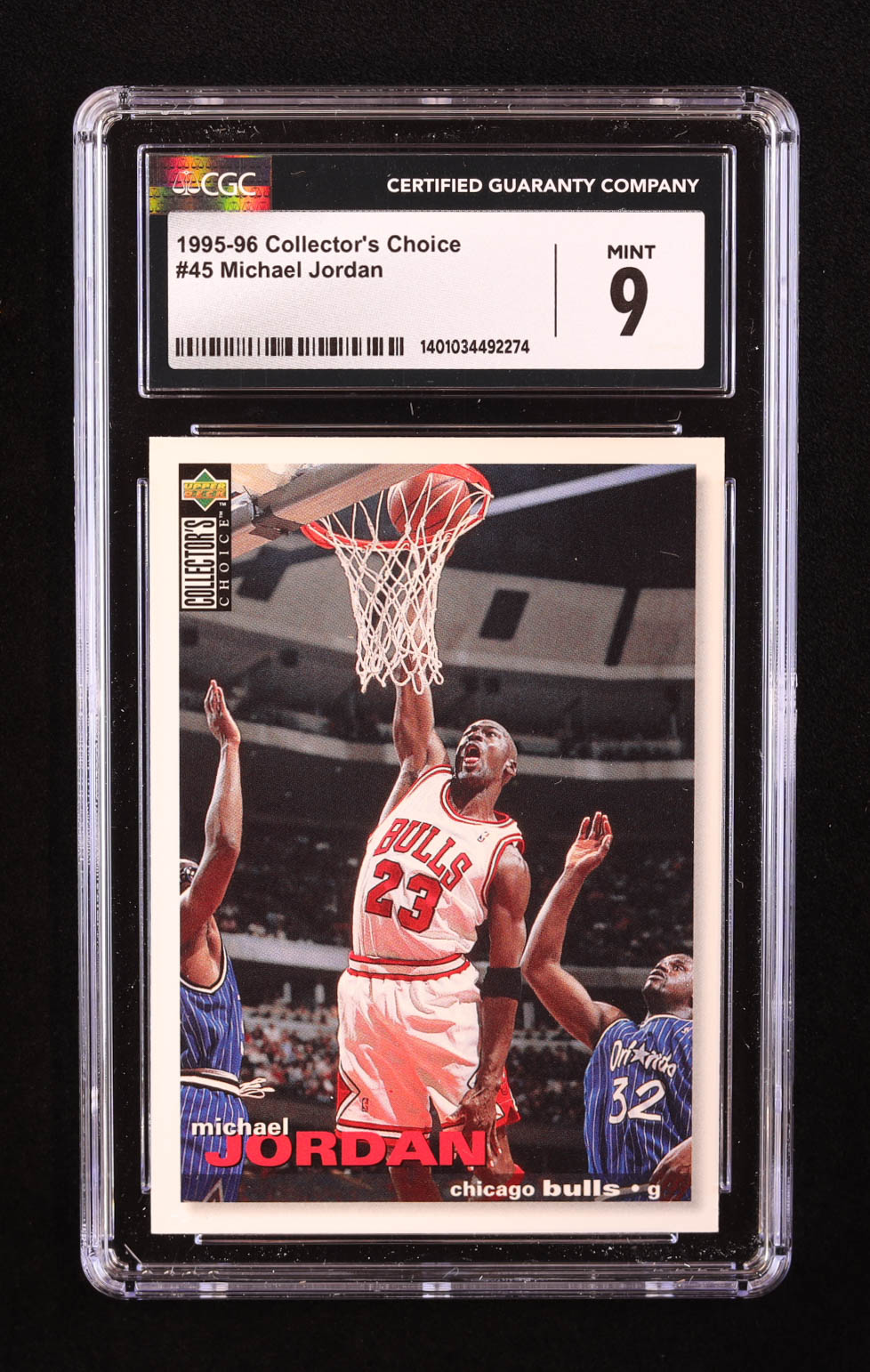 Michael Jordan 1995-96 Collector's Choice #45 (CGC 9) | Pristine Auction
