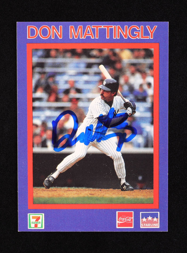 Don Mattingly Signed 1990 Starline Long John Silver #35 (Beckett ...