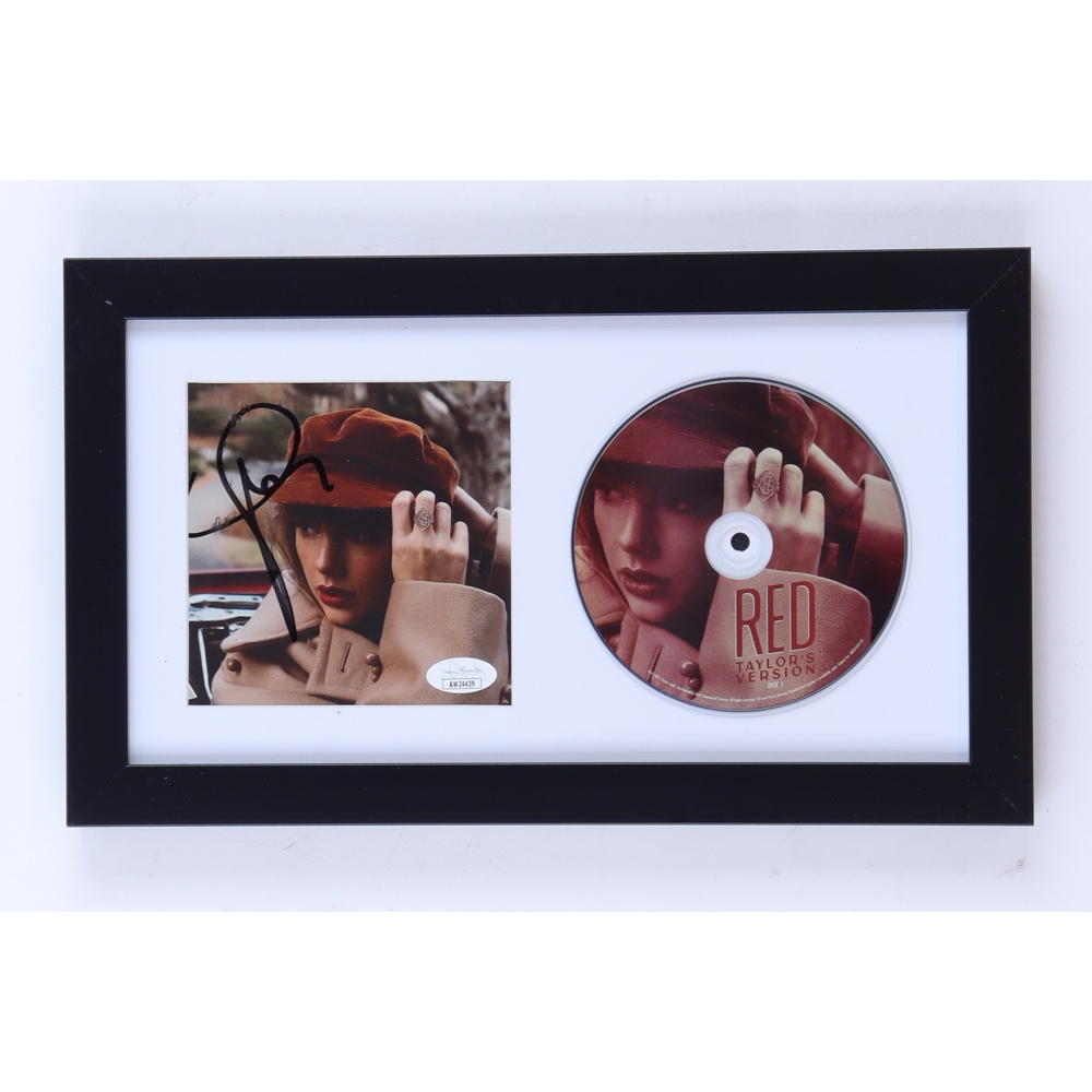 Taylor Swift Signed Custom Framed "Red: Taylor's Version" CD Album ...