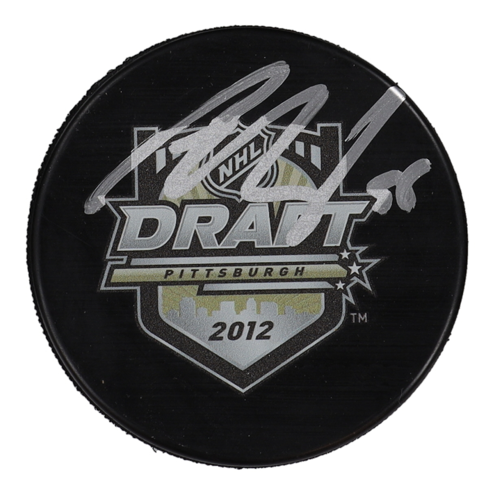 Colton Parayko Signed 2012 Pittsburgh Draft Logo Hockey Puck (Beckett ...