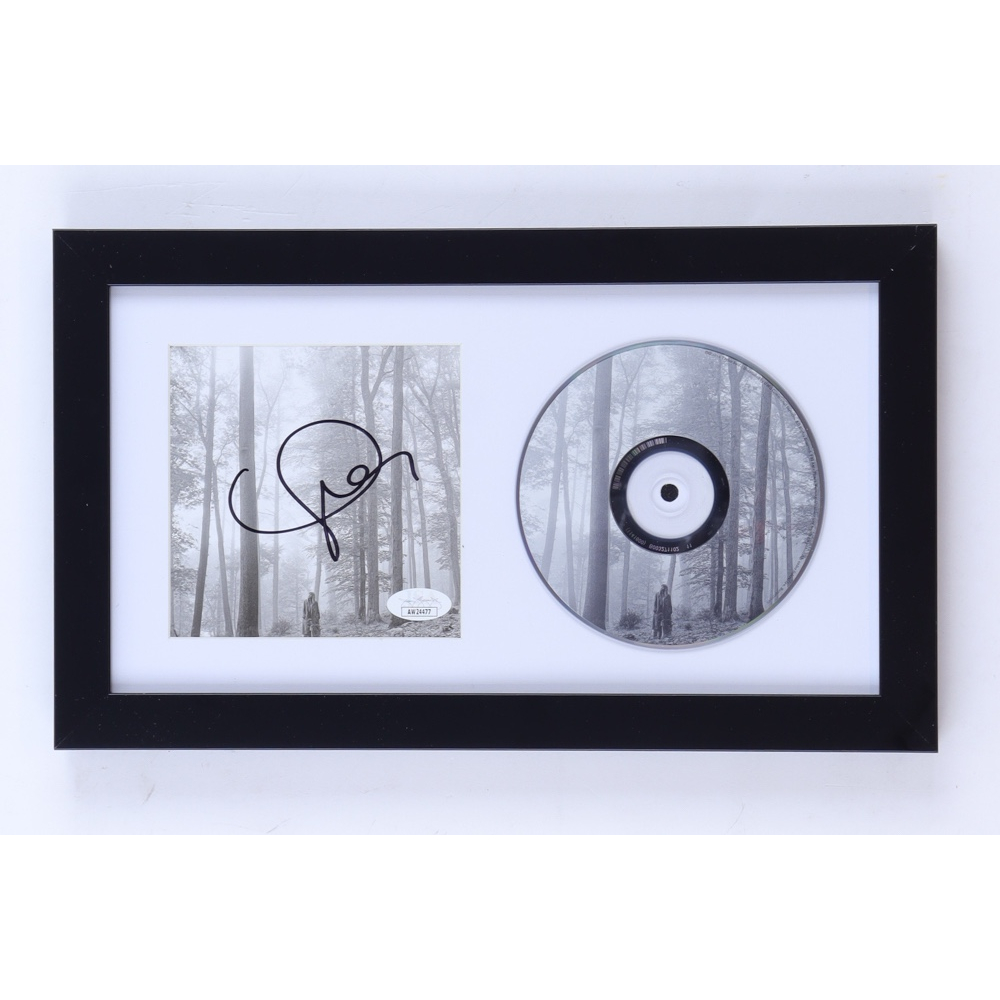Taylor Swift Signed Custom Framed "Folklore" CD Album Insert Display ...