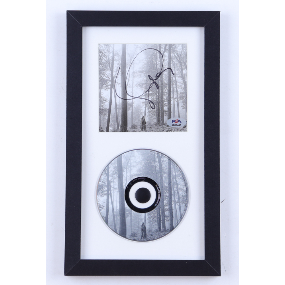 Taylor Swift Signed Custom Framed "Folklore" CD Album Insert Display ...